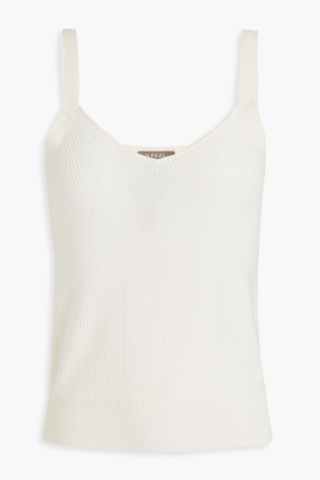 N.PEAL Ribbed cashmere tank | THE OUTNET
