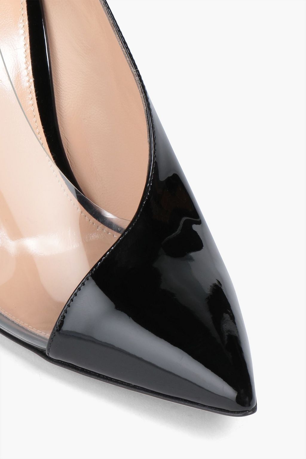 Black Deela patent-leather and PVC pumps | GIANVITO ROSSI | THE OUTNET