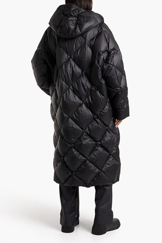 STAND STUDIO Farrah quilted shell hooded coat | THE OUTNET
