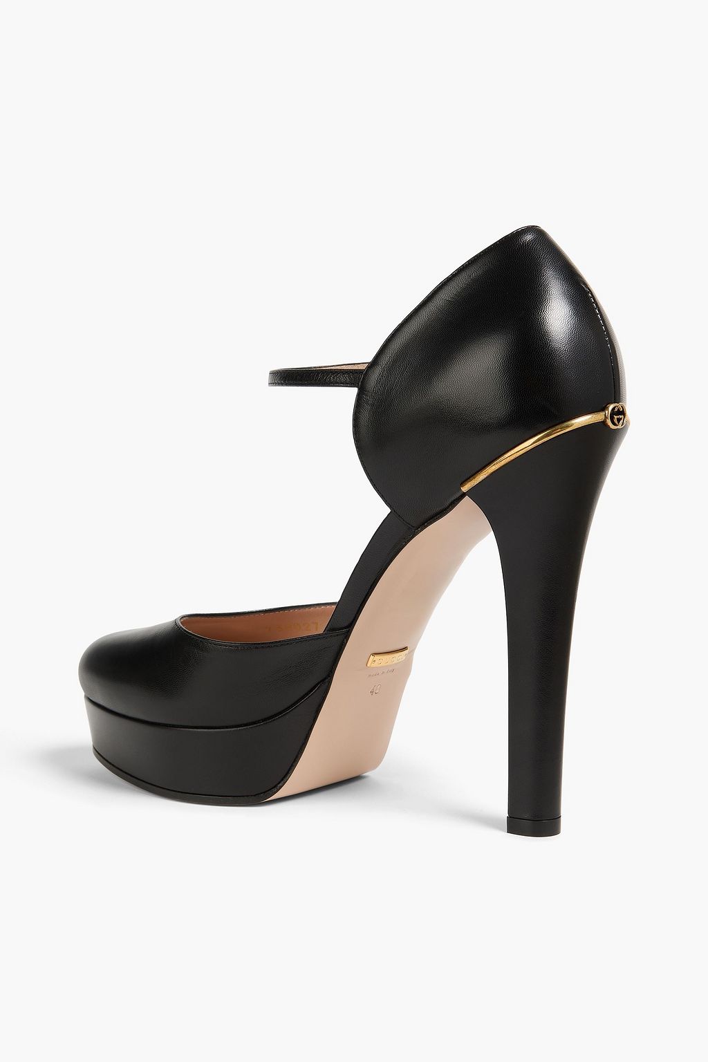 GUCCI Leather platform pumps | THE OUTNET