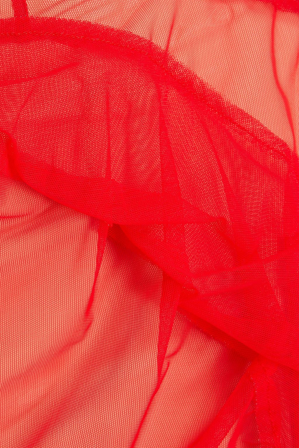 MAISON MARGIELA Gathered stretch-tulle midi skirt | THE OUTNET