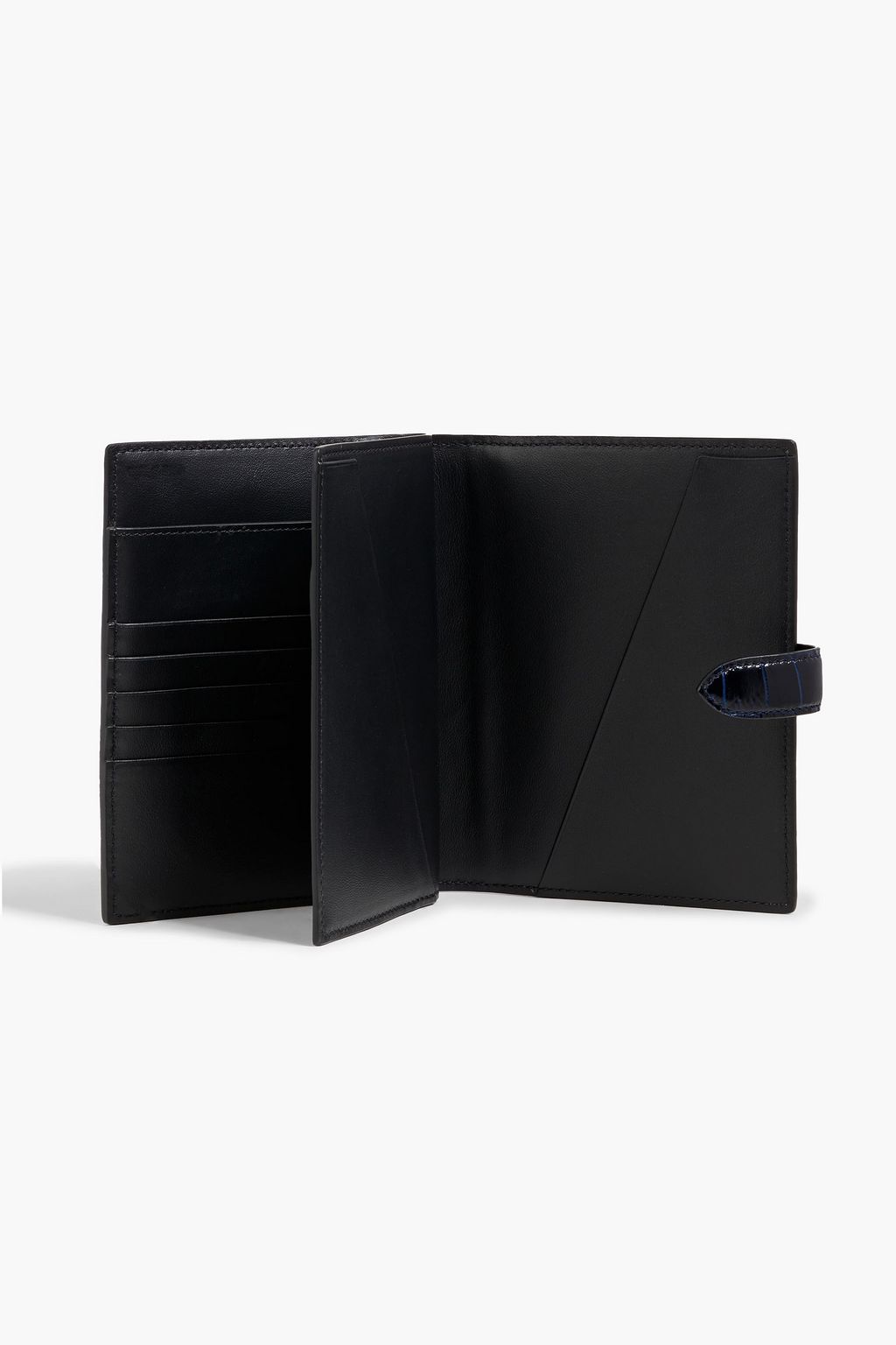 SMYTHSON Mara croc-effect leather travel wallet | THE OUTNET