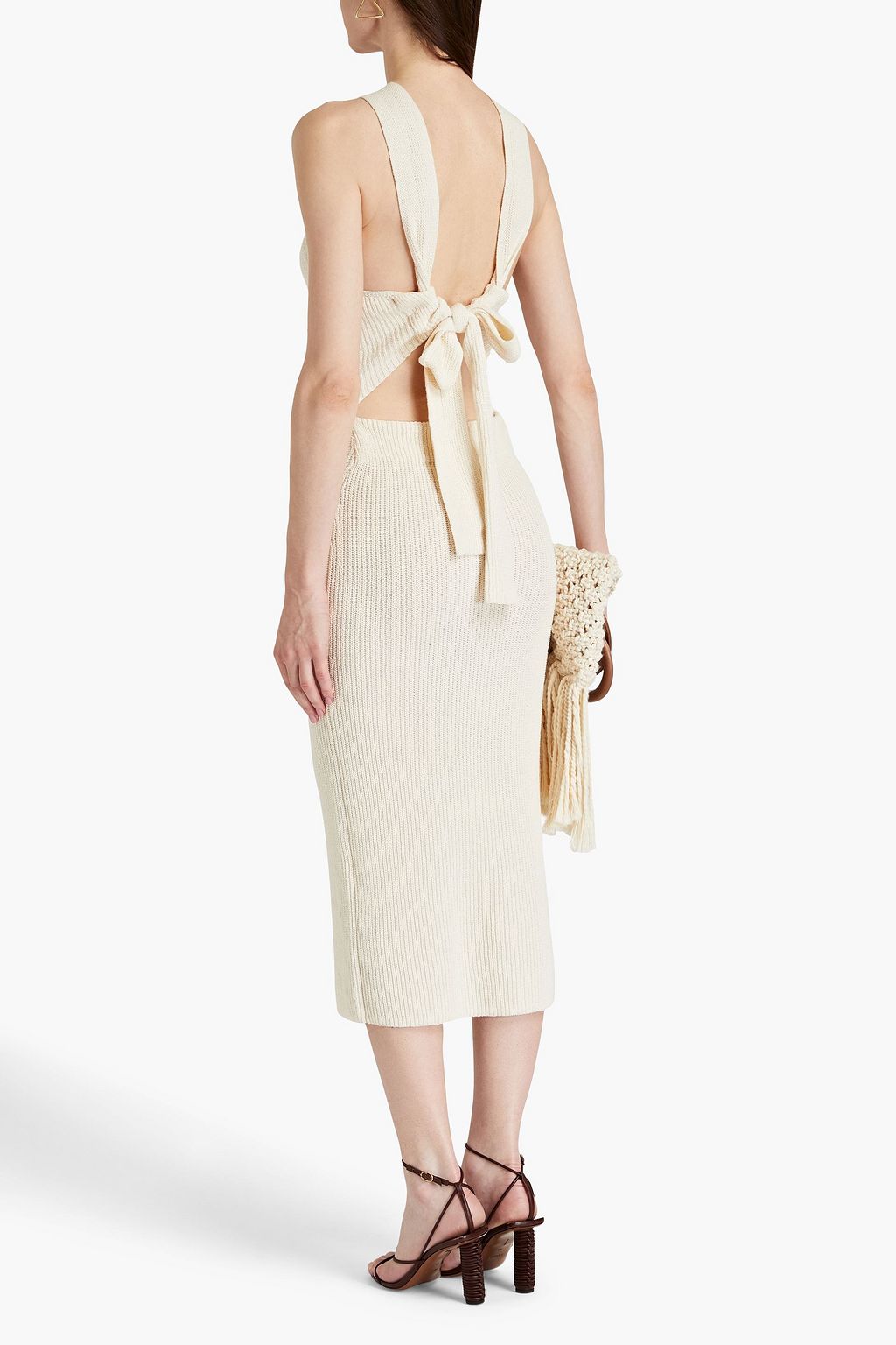 A.L.C. Caleb ribbed cotton-blend midi dress | THE OUTNET