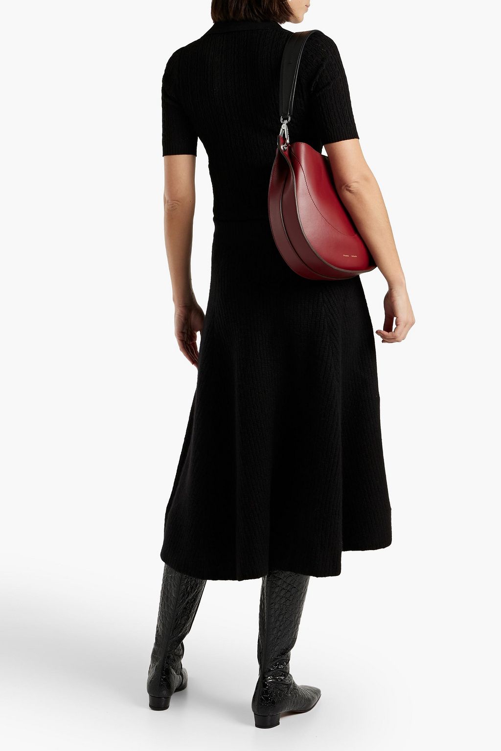 ADAM LIPPES Pointelle-knit polo sweater | THE OUTNET