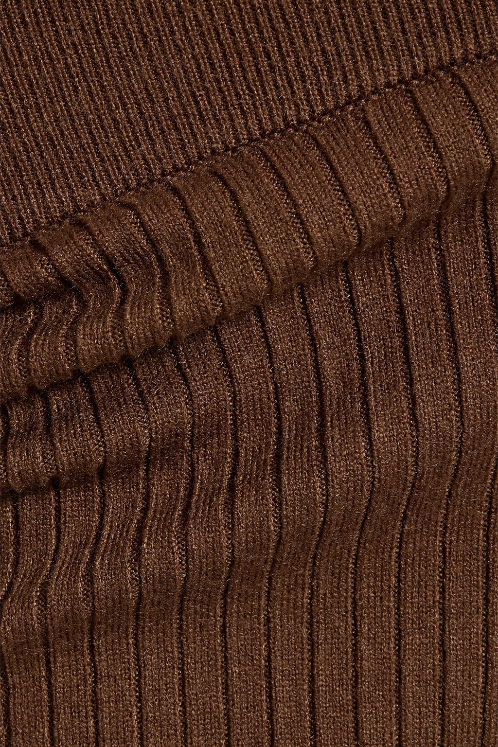 GOOD AMERICAN Ribbed-knit wide-leg pants | THE OUTNET