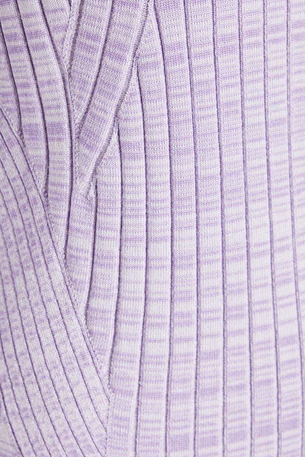 SUMMERY COPENHAGEN Fie marled ribbed-knit mini dress | THE OUTNET