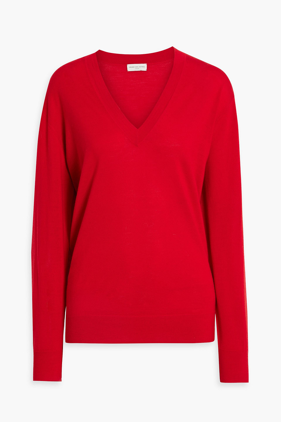 Dries Van Noten Merino-wool Sweater In Red | ModeSens