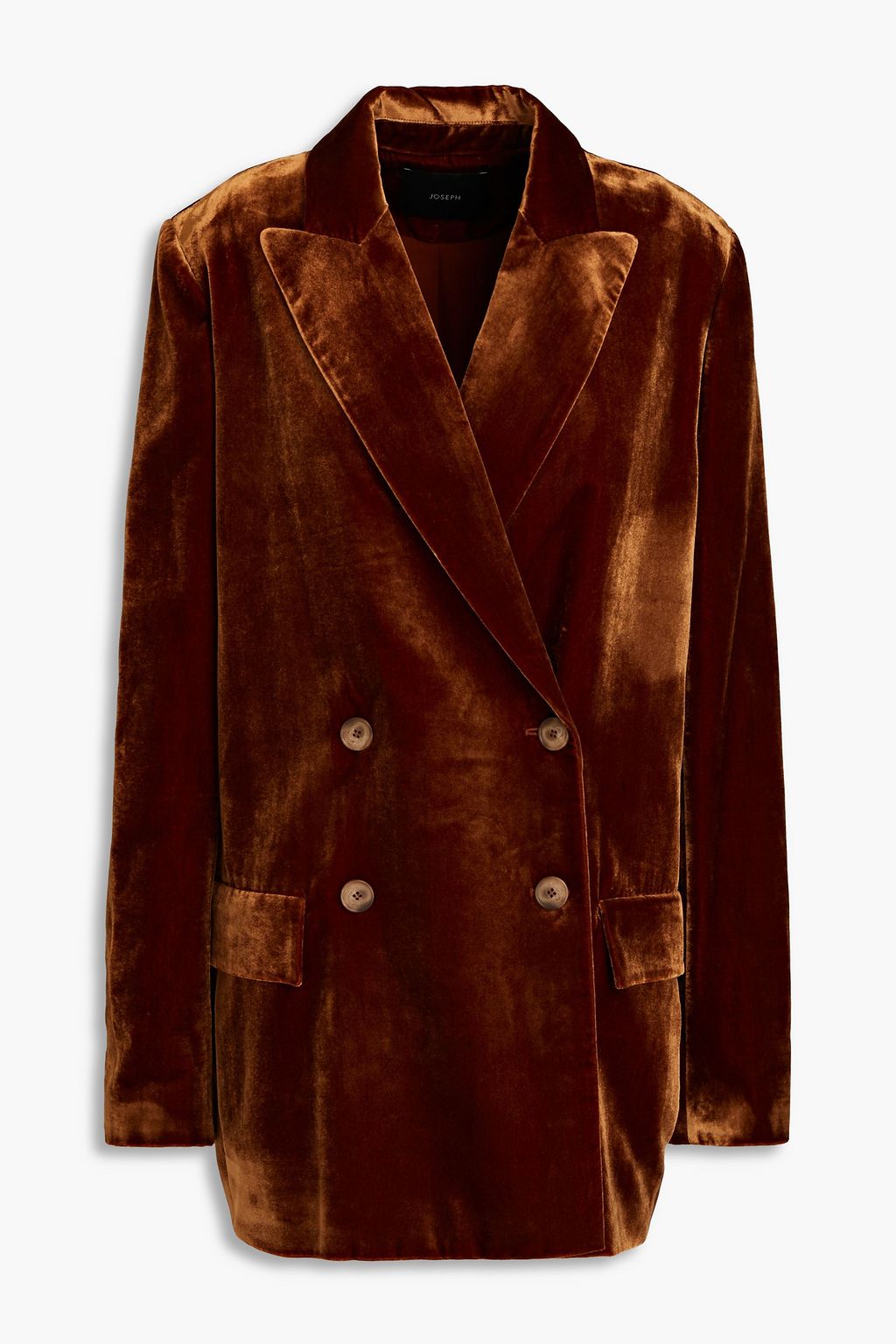 JOSEPH Jasmin double-breasted velvet blazer | THE OUTNET