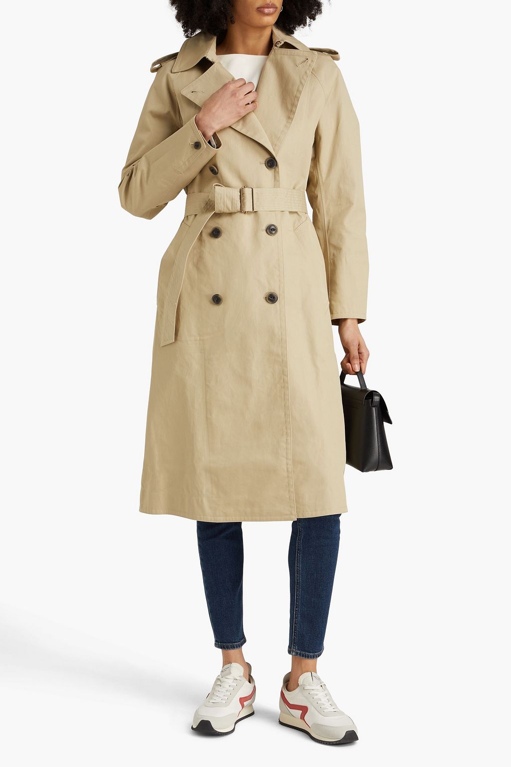 RAG & BONE Gwyn cotton-blend gabardine trench coat | THE OUTNET