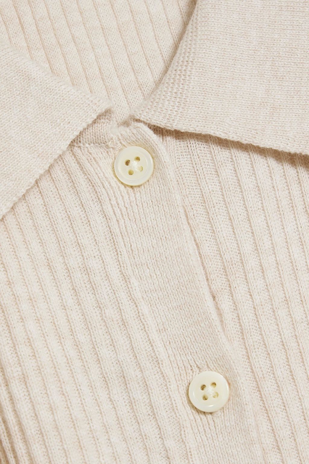 ALEX MILL Suzanne ribbed-knit polo sweater | THE OUTNET