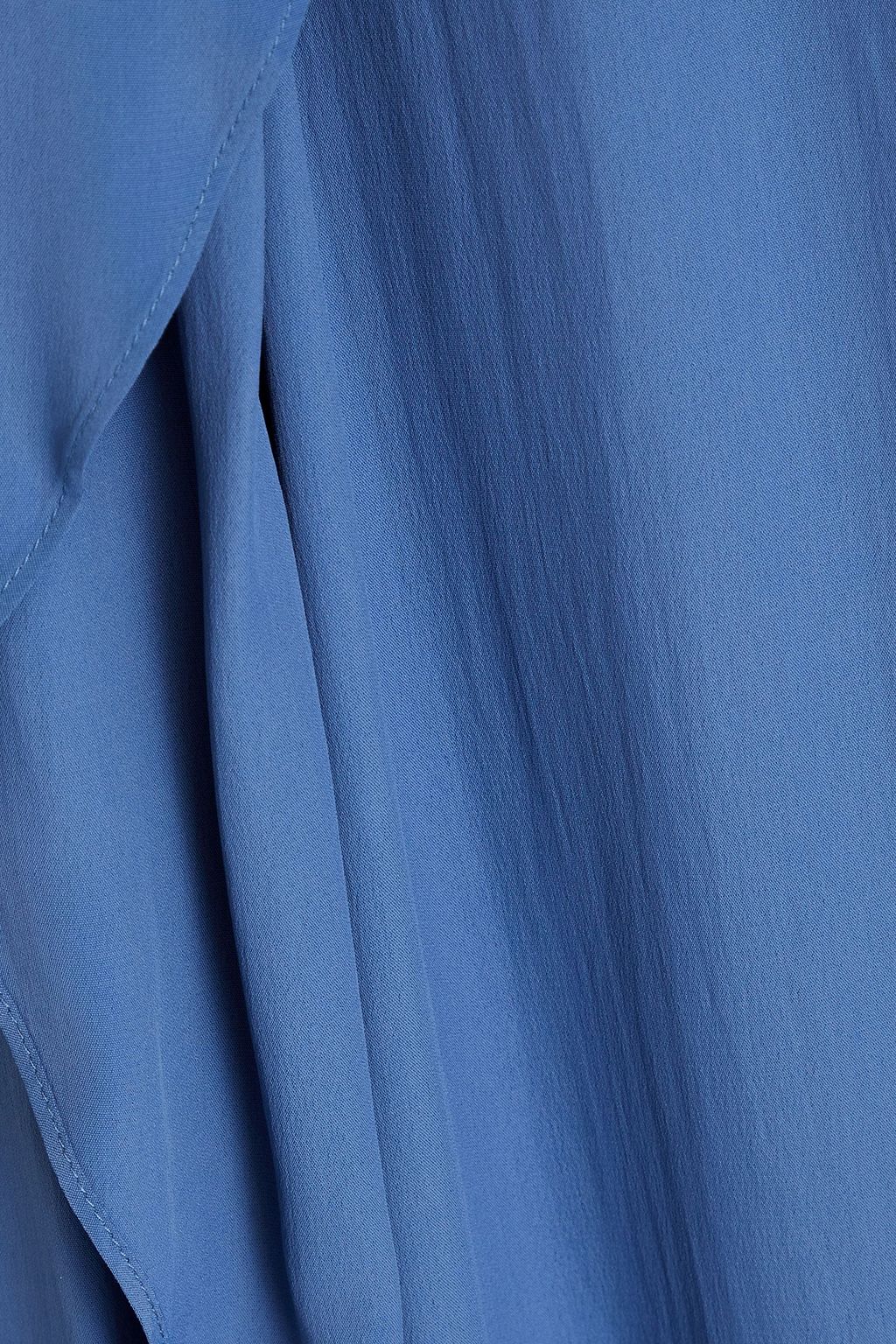 HALSTON Morgan crepe de chine midi dress | THE OUTNET