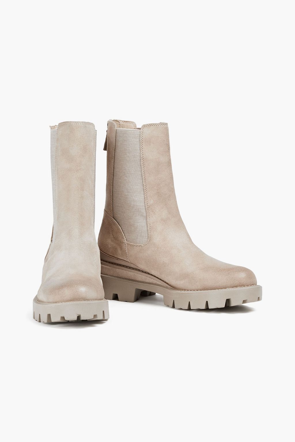 SAM EDELMAN Genia burnished suede Chelsea boots | THE OUTNET