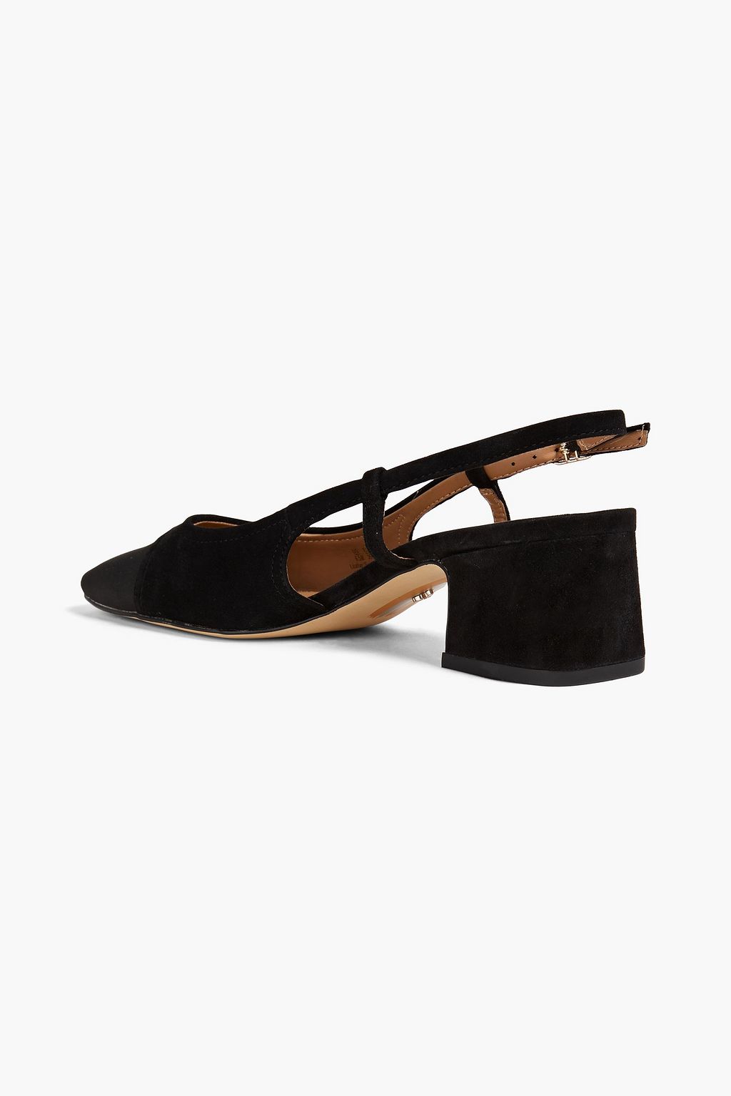 SAM EDELMAN Tarra cutout suede slingback pumps | THE OUTNET