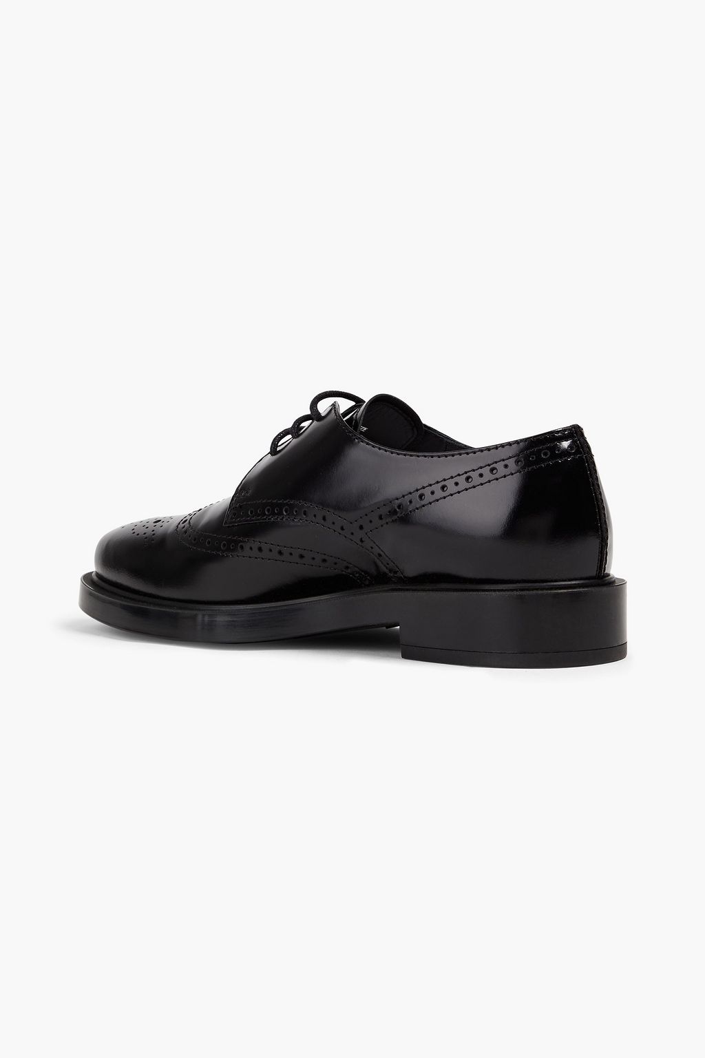 TOD'S Perforated patent-leather brogues | THE OUTNET