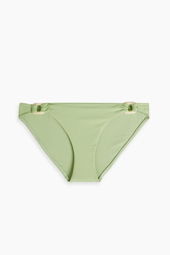 SEAFOLLY Belize ring-embellished low-rise bikini briefs | THE OUTNET