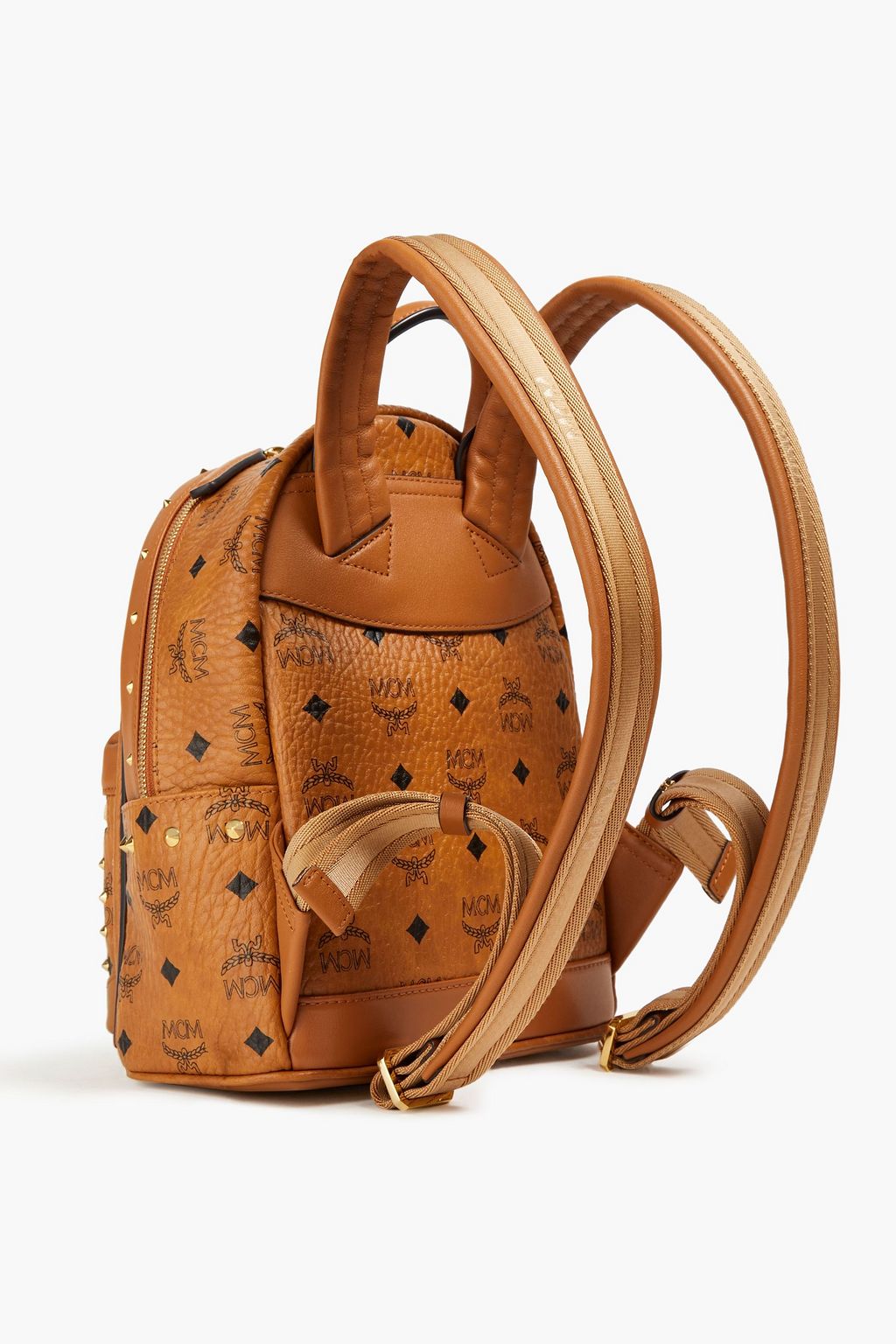 MCM Embellished faux pebbled-leather backpack | THE OUTNET
