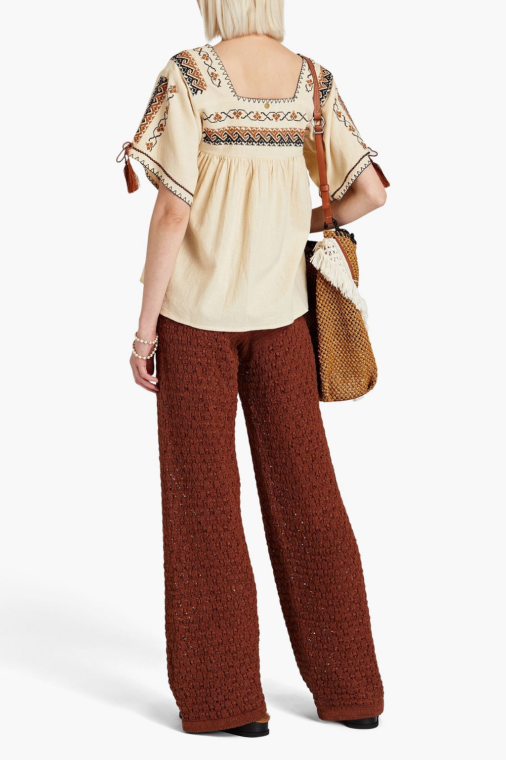 ANTIK BATIK Lyna embroidered cotton top | THE OUTNET