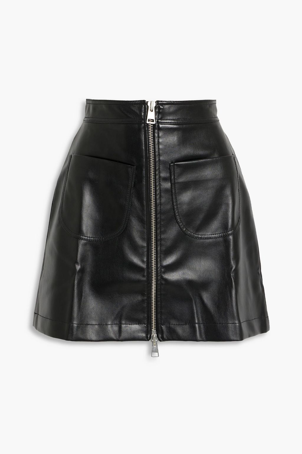Sara Battaglia Faux Leather Mini Skirt The Outnet