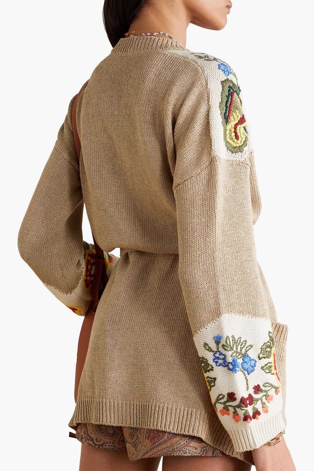 ETRO Embroidered silk, linen and cotton-blend cardigan | THE OUTNET