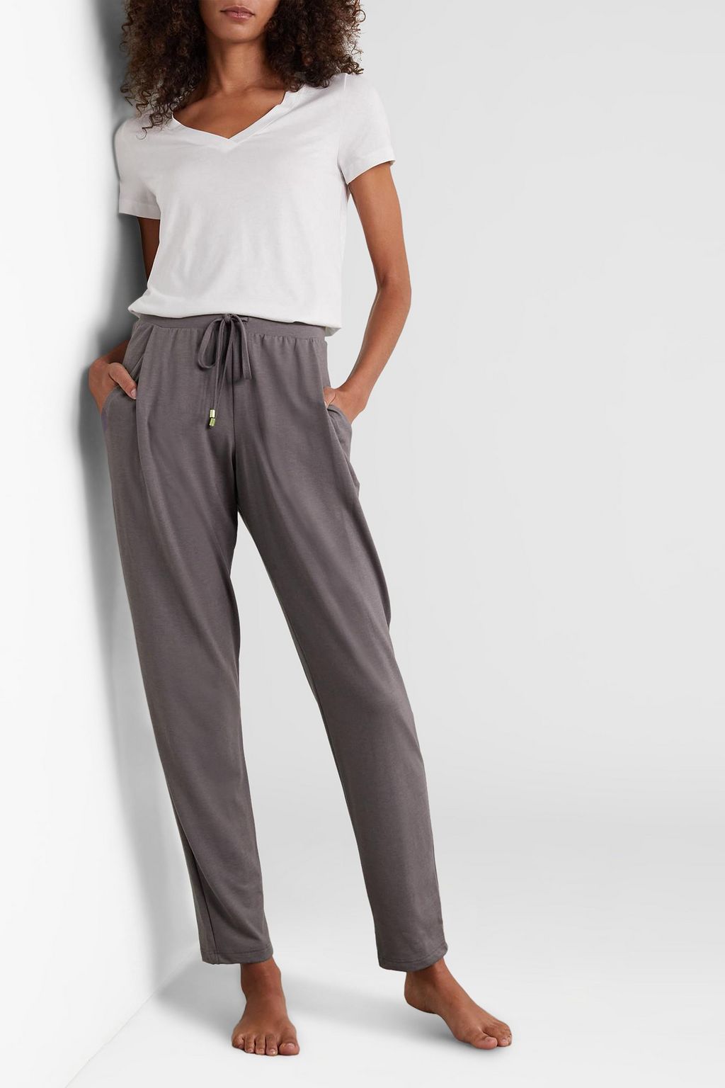 HANRO Cotton and modal-blend jersey pajama pants | THE OUTNET