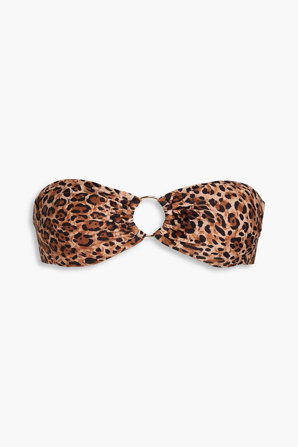 MELISSA ODABASH Ancona leopard-print bandeau bikini top | THE OUTNET