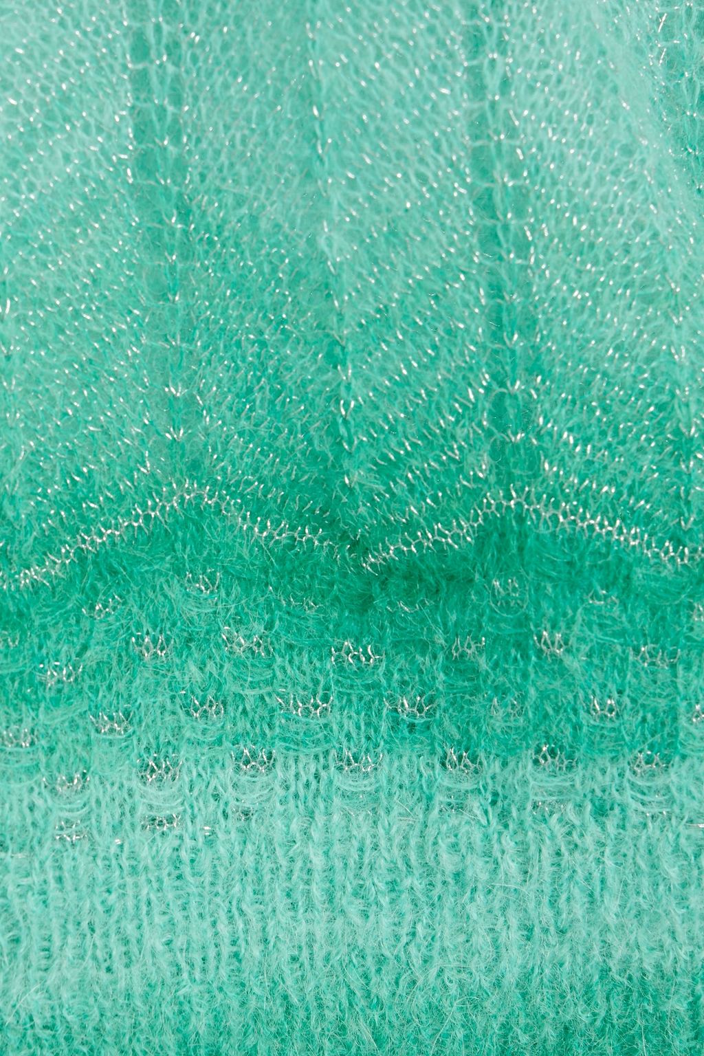 DIANE VON FURSTENBERG Jandina metallic dégradé crochet-knit sweater ...