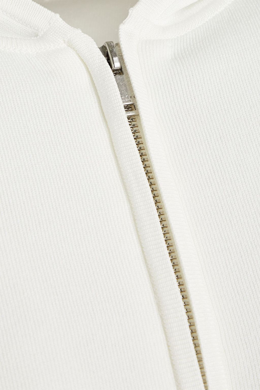 SANDRO Logo-embroidered knitted zip-up hoodie | THE OUTNET