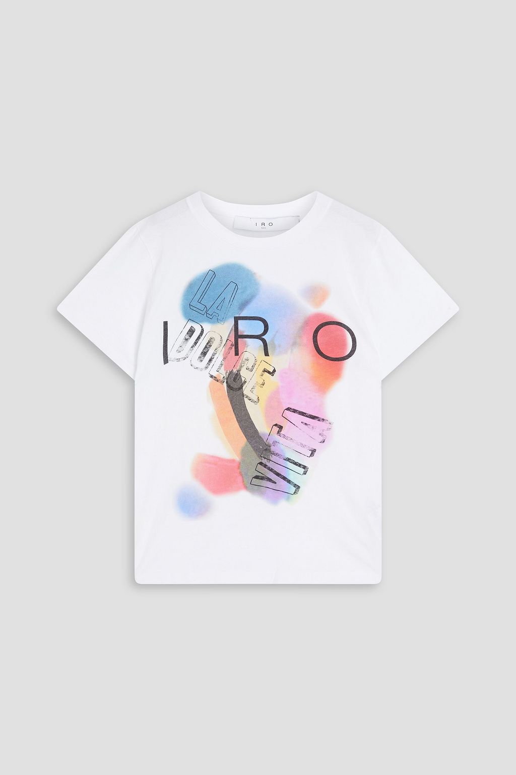 IRO Printed cotton-jersey t-shirt | THE OUTNET