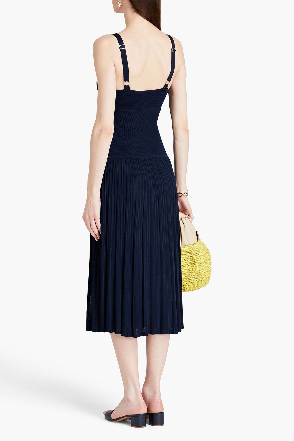Zimmermann Dancer Ribbed Knit Midi Dress The Outnet