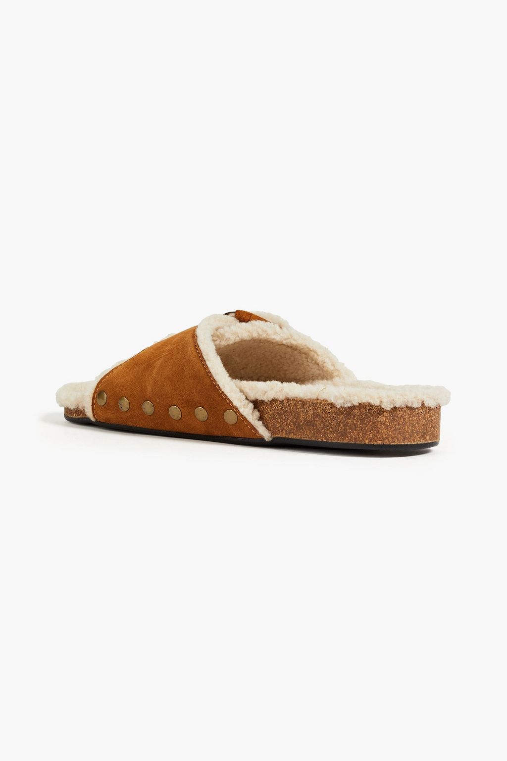 BA&SH Clory shearling sandals | THE OUTNET