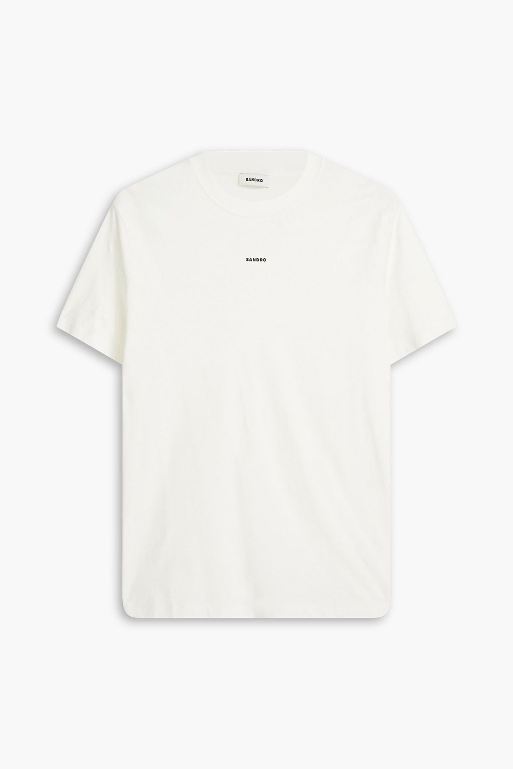 SANDRO Logo embroidered cotton-jersey T-shirt | THE OUTNET