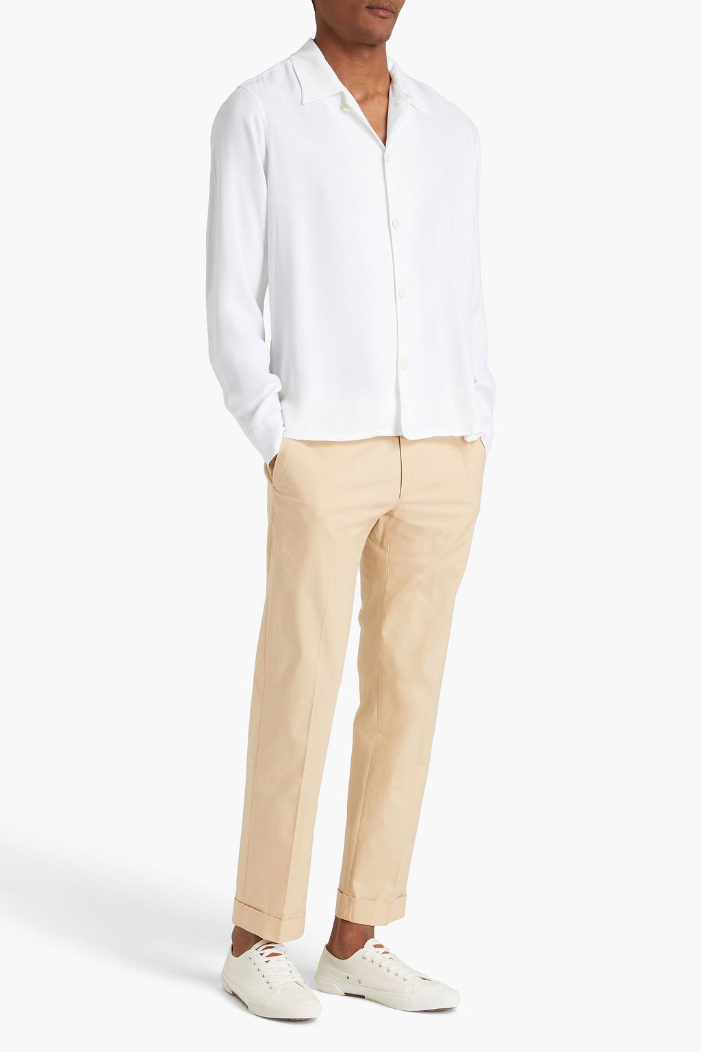 SANDRO Requin twill shirt | THE OUTNET