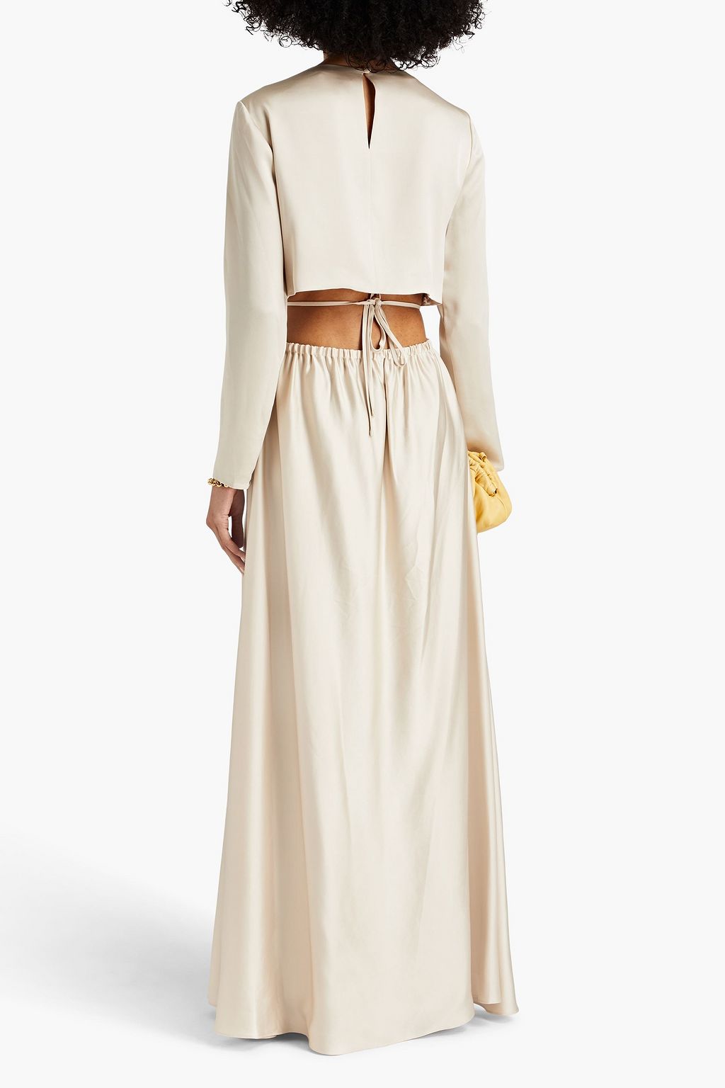 SIMKHAI Kamryn cutout satin maxi dress | THE OUTNET