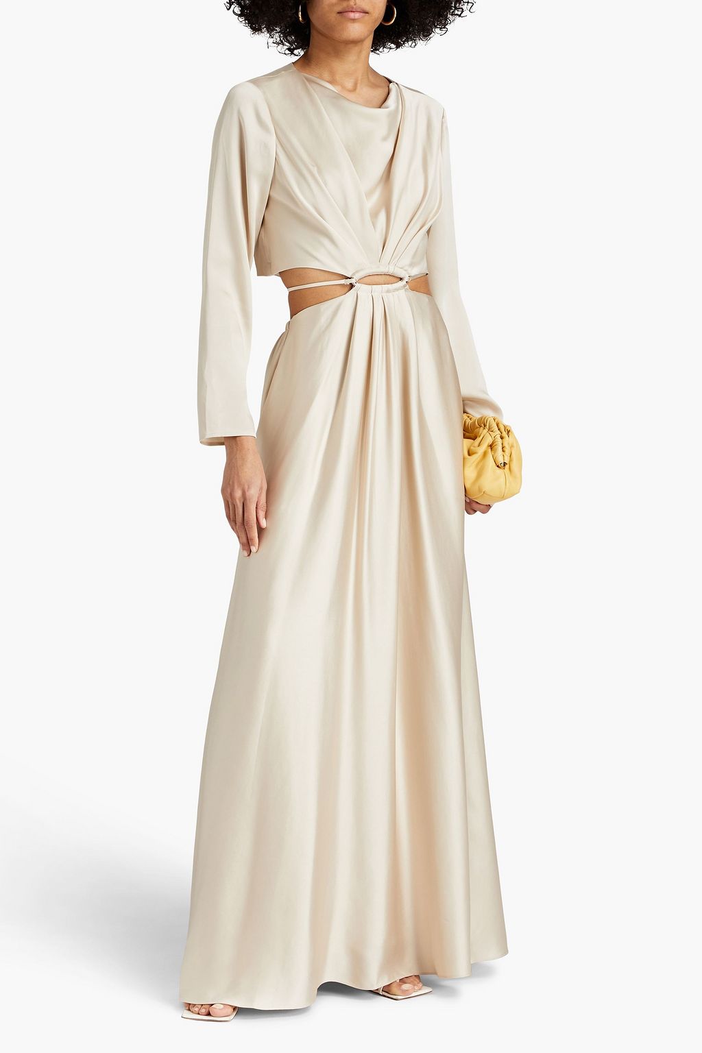 SIMKHAI Kamryn cutout satin maxi dress | THE OUTNET