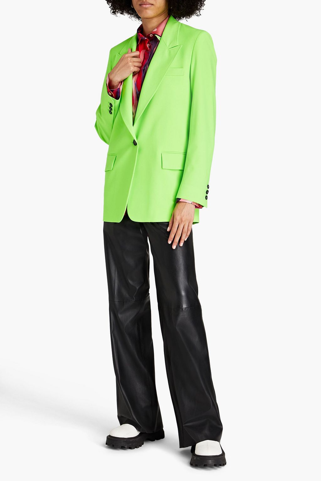 MSGM Neon wool-blend blazer | THE OUTNET