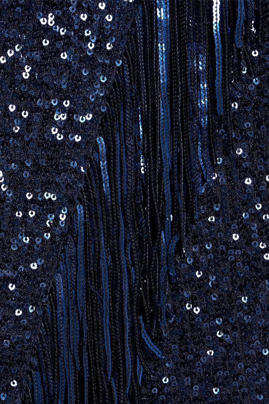 BADGLEY MISCHKA One-shoulder wrap-effect sequined mesh midi dress | THE ...