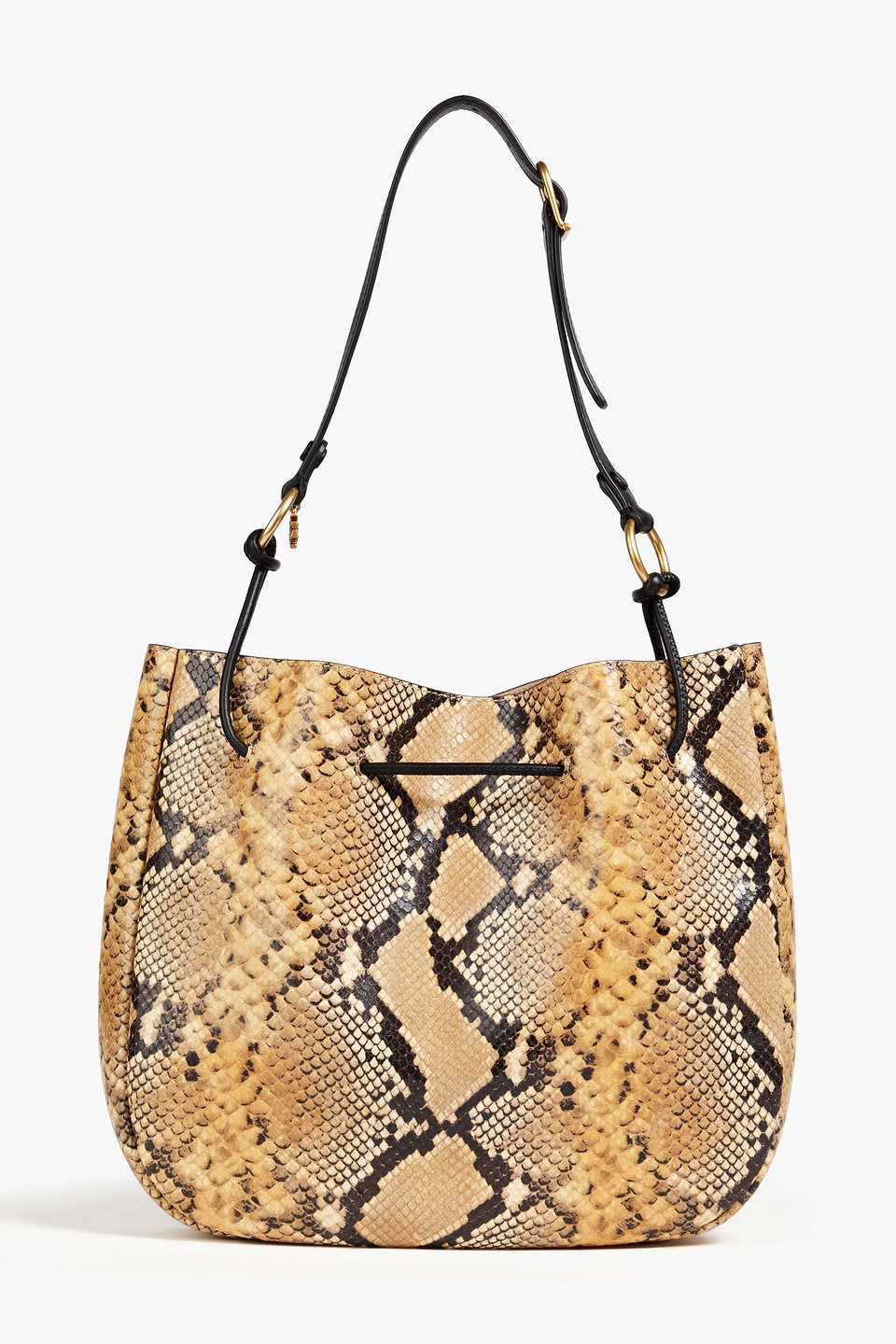 Tory Burch Mercer Snake-effect Leather Tote In Animal Print | ModeSens