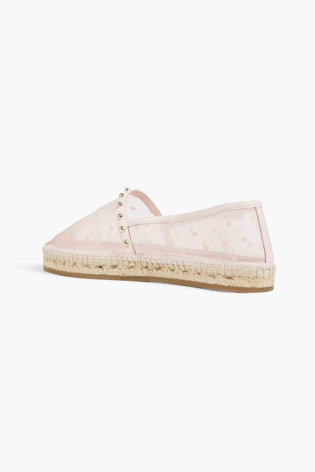 RED(V) Studded flocked mesh espadrilles | THE OUTNET