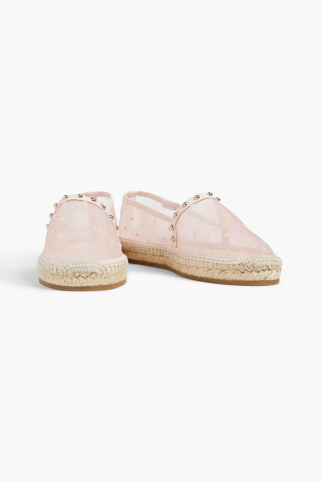 RED(V) Studded flocked mesh espadrilles | THE OUTNET