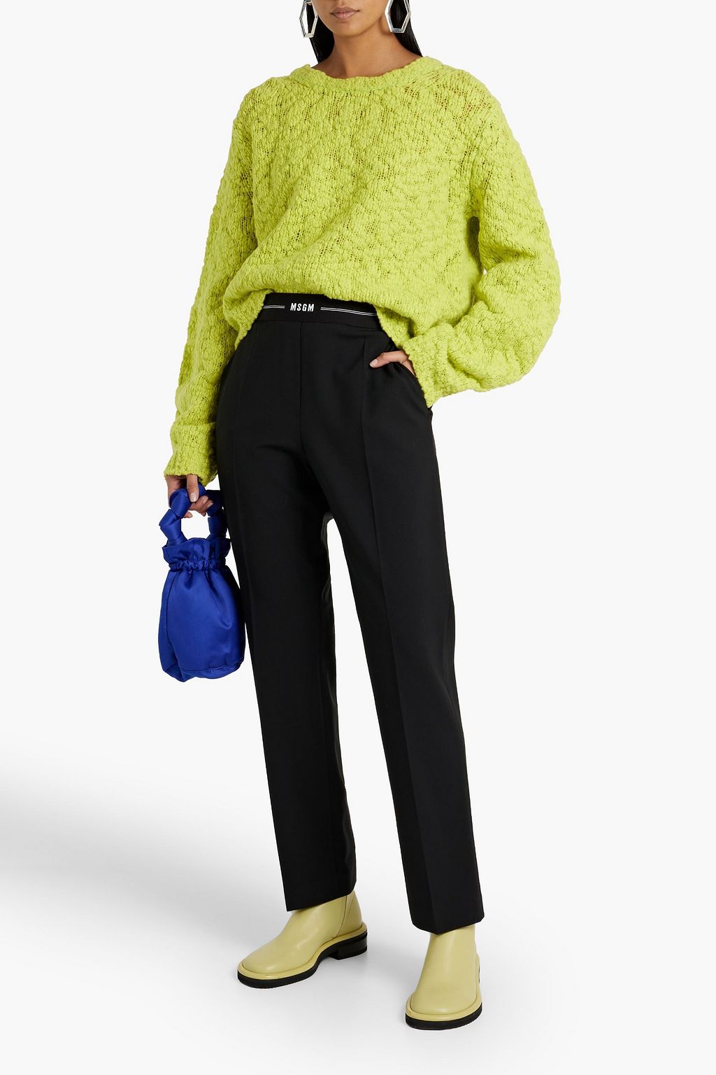 MSGM Wool-blend straight-leg pants | THE OUTNET