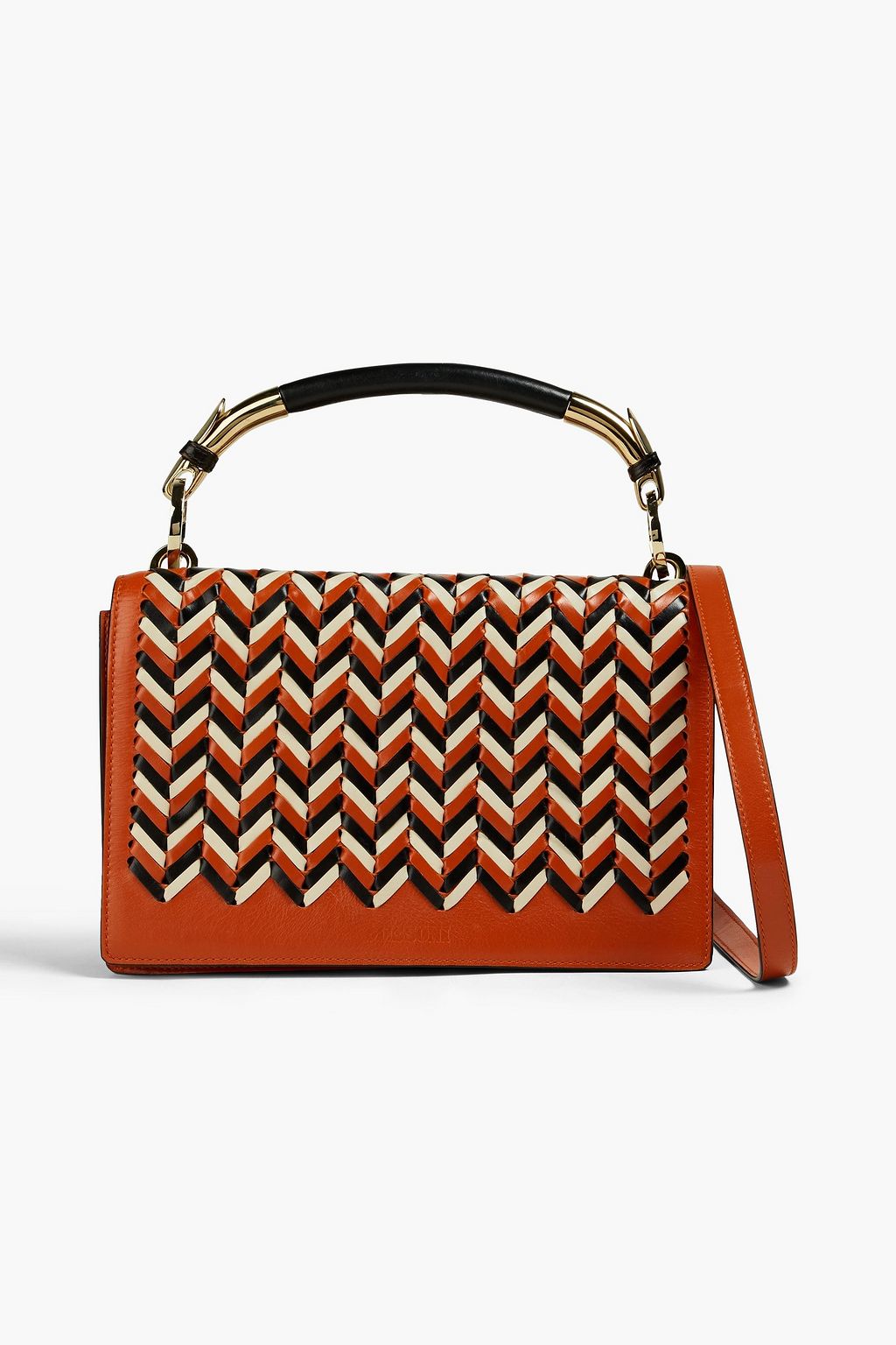 MISSONI Woven leather shoulder bag | THE OUTNET