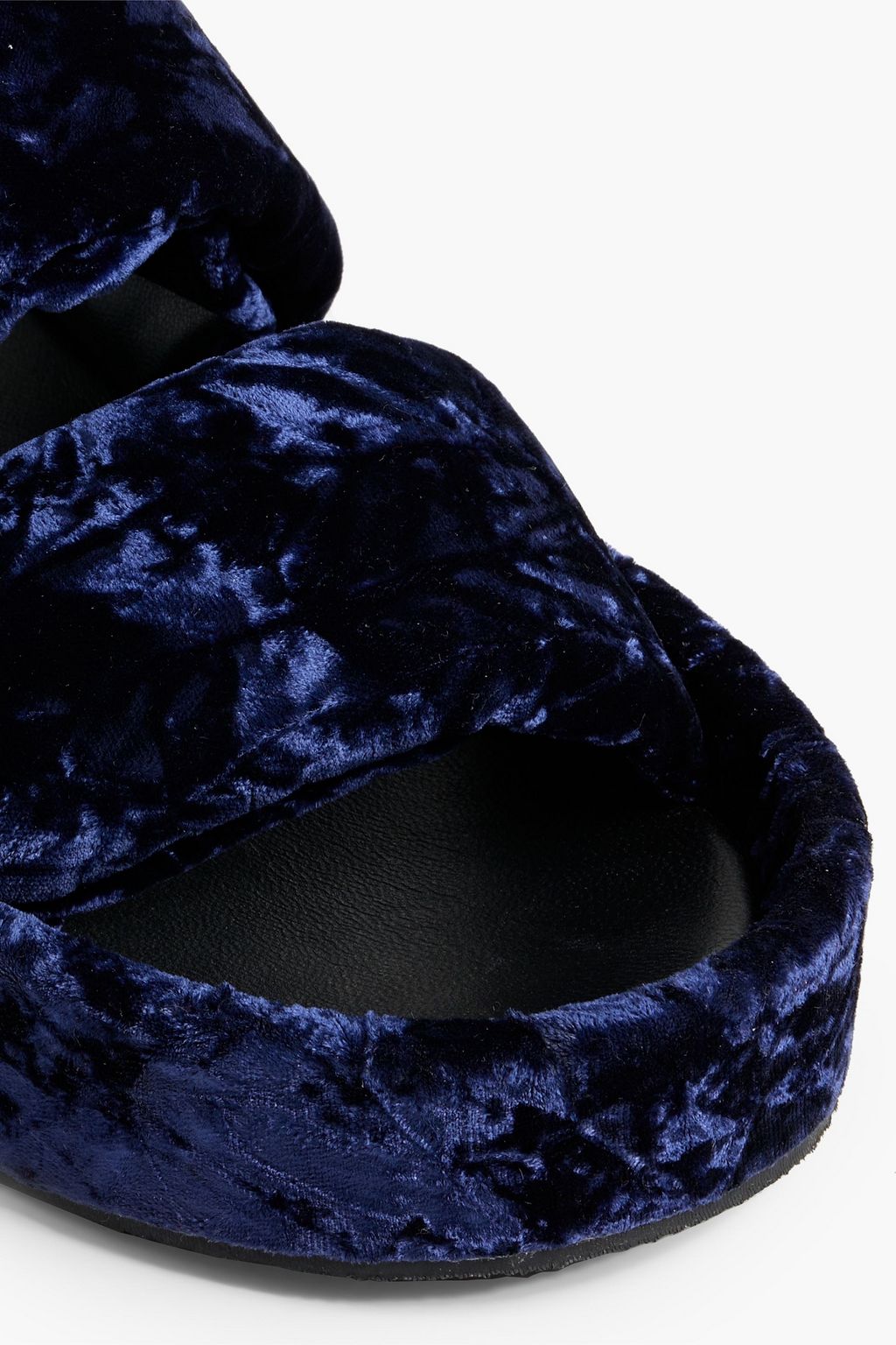 Dries Van Noten Crushed Velvet Platform Slides The Outnet