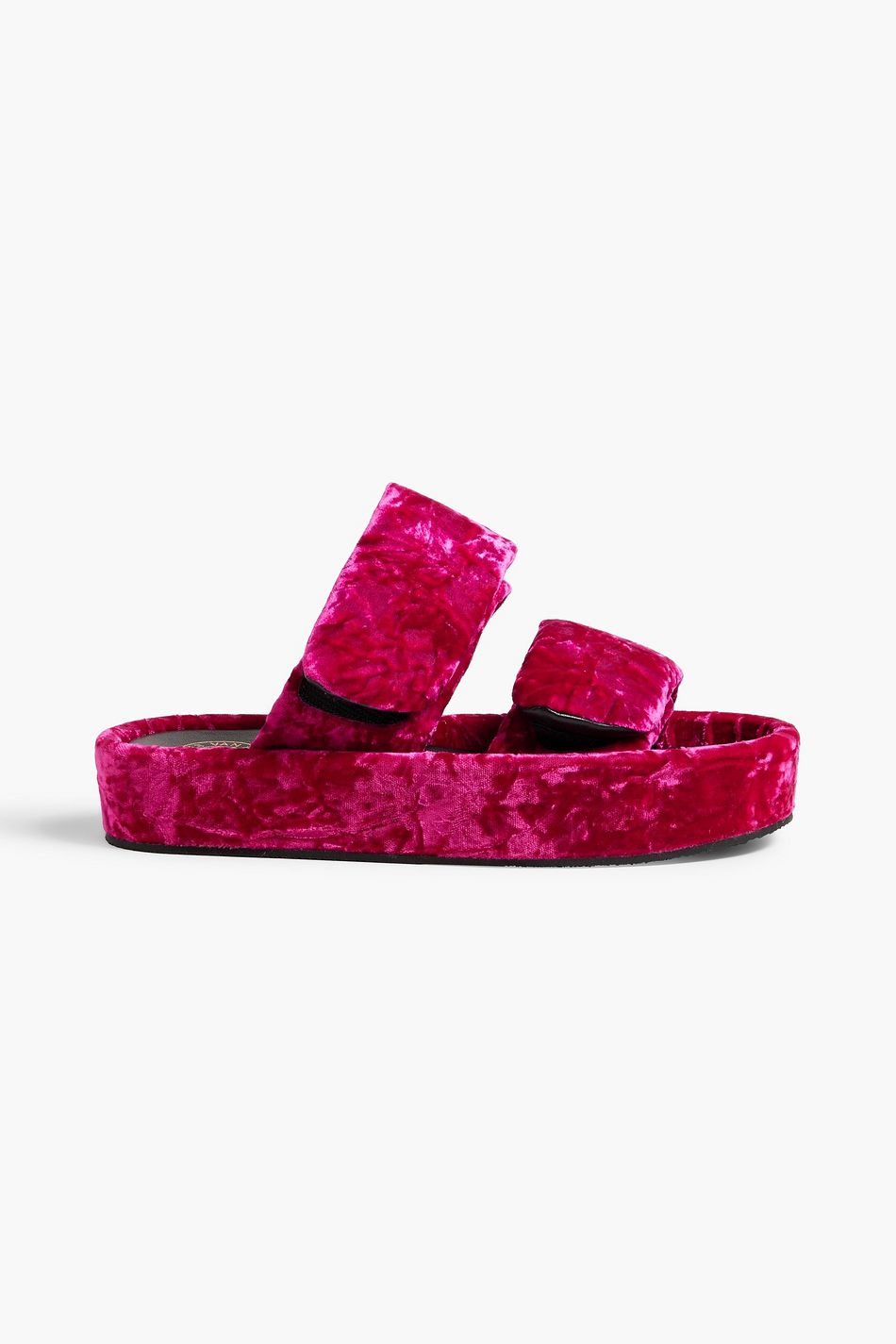 Dries Van Noten Crushed Velvet Platform Sandals The Outnet