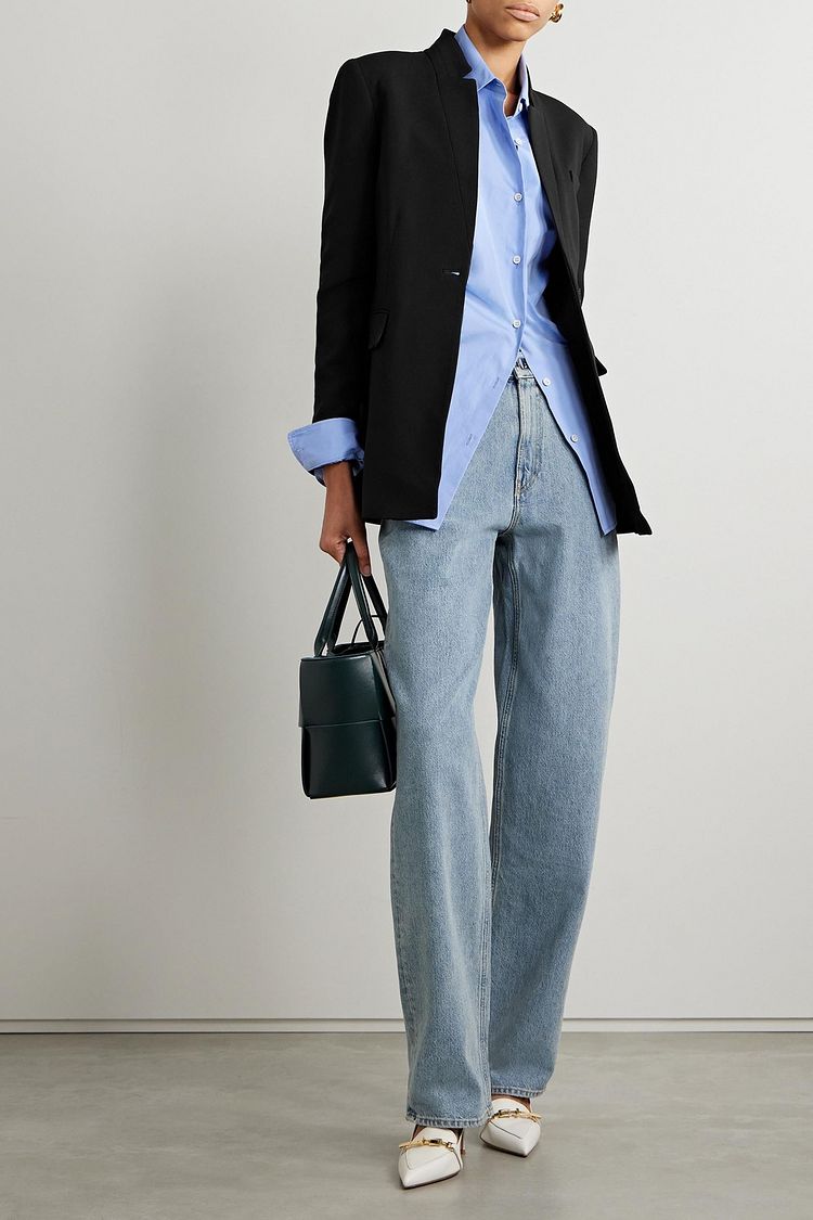 BRANDON MAXWELL The Raquel wool-blend crepe blazer | THE OUTNET