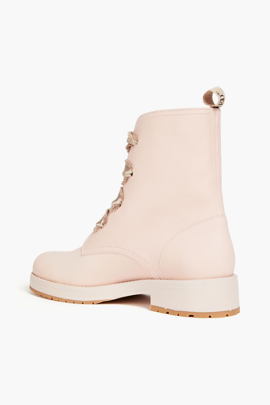 RED(V) Leather combat boots | THE OUTNET