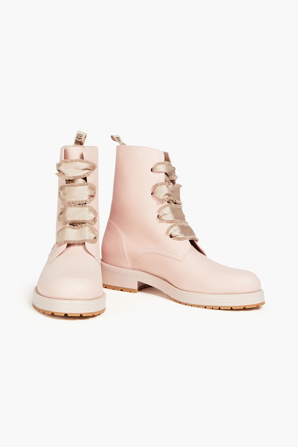 RED(V) Leather combat boots | THE OUTNET