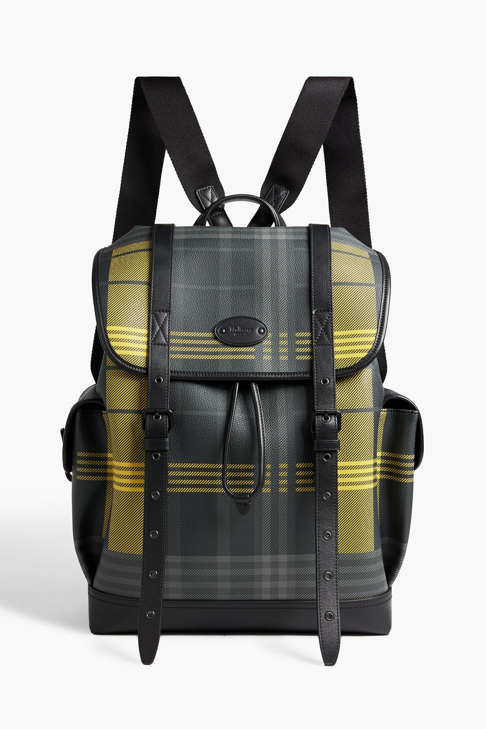 Mulberry Oversized Heritage Checked Pebbled-leather Backpack In ...
