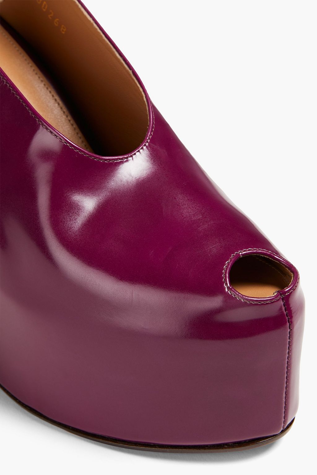 DRIES VAN NOTEN Leather platform wedge sandals | THE OUTNET