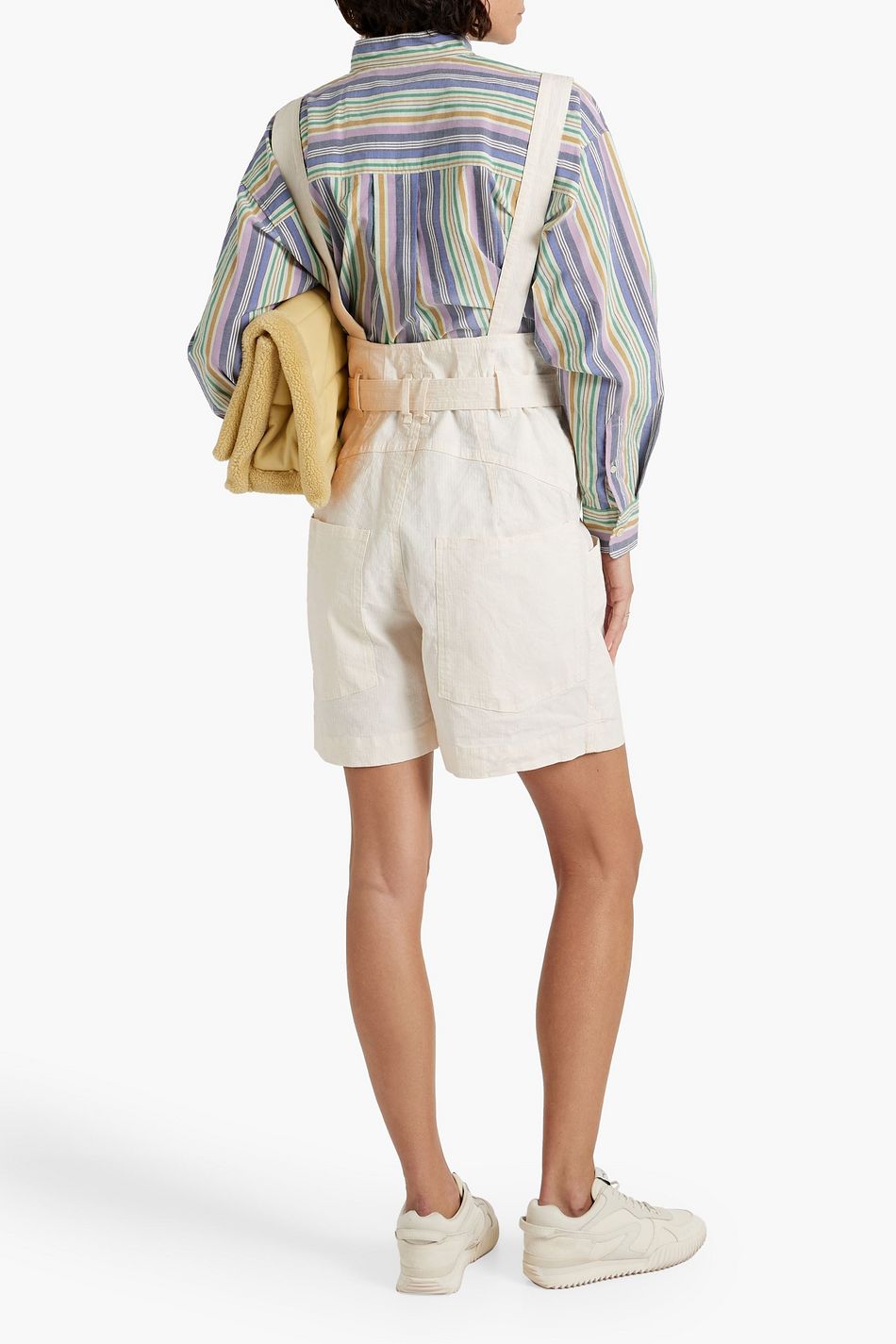 ISABEL MARANT Effie linen-blend ripstop shorts | THE OUTNET
