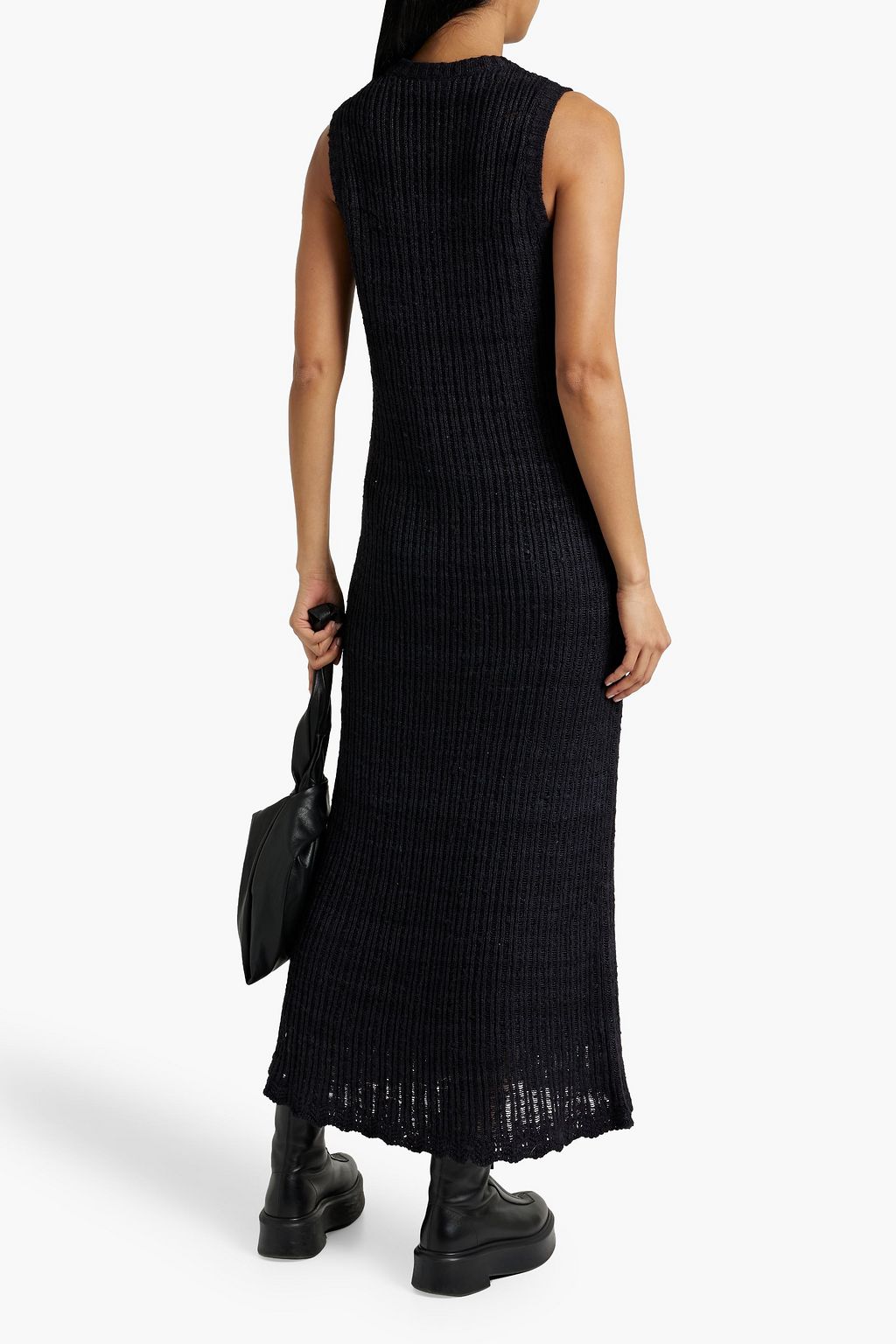 THE ROW Cutro ribbed-knit silk maxi dress | THE OUTNET